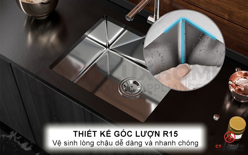 Chậu rửa chén bát Konox Undermount CUBE 5444SU